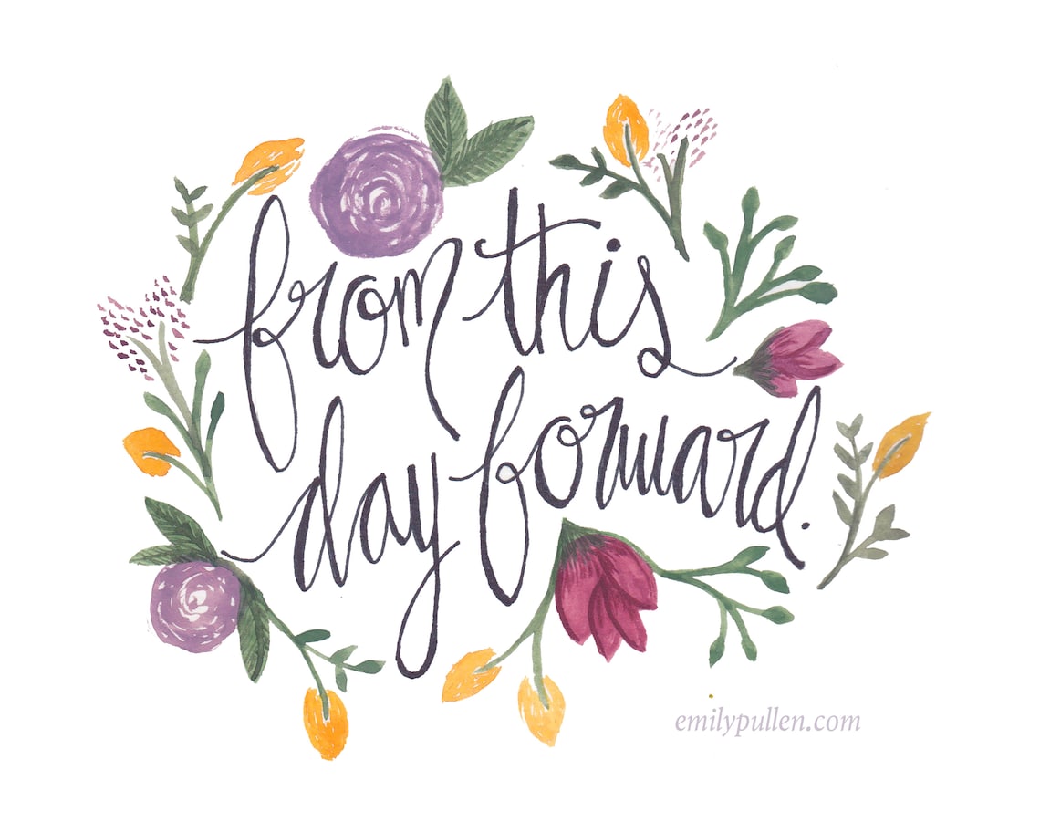 From This Day Forward - Etsy