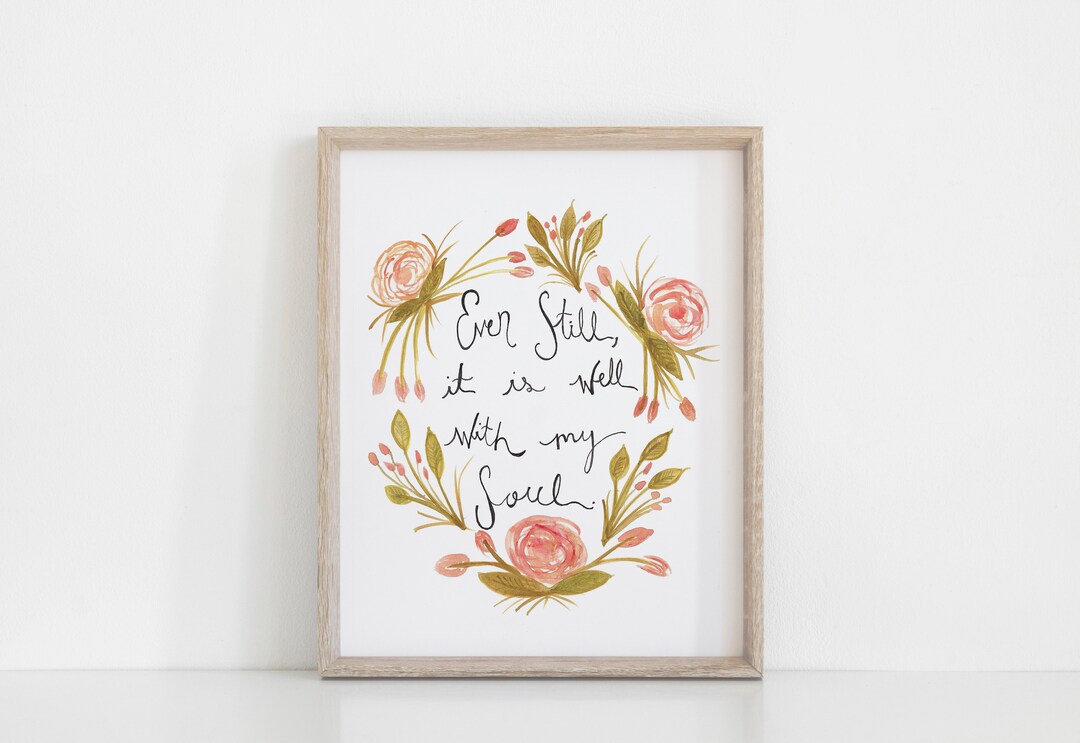 It is Well Print - Etsy