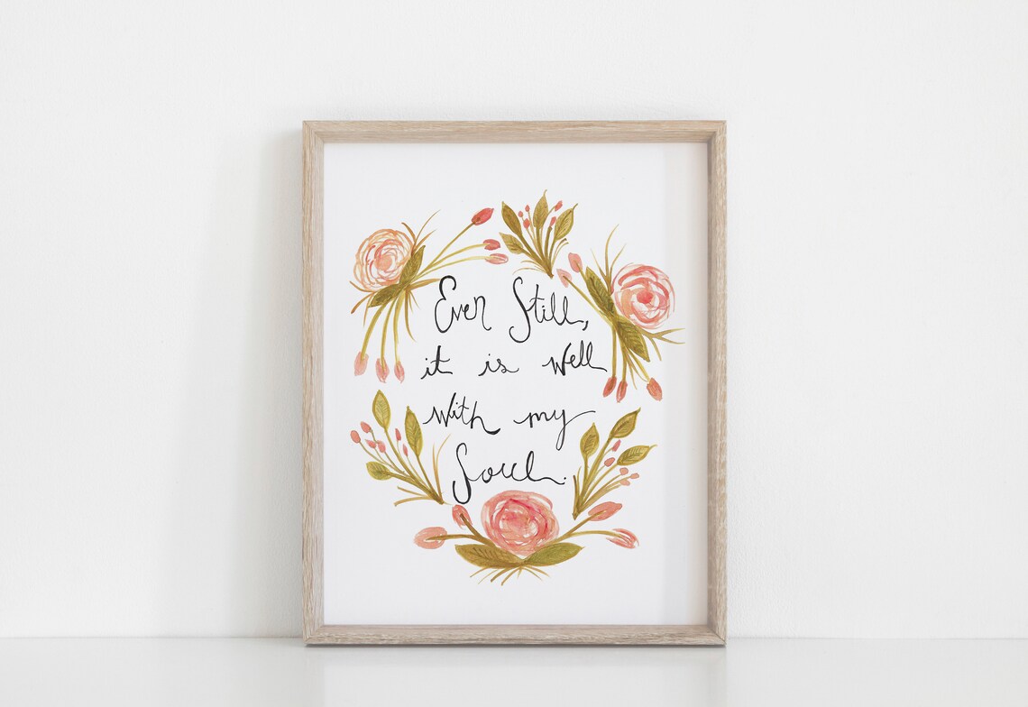 It is Well Print - Etsy