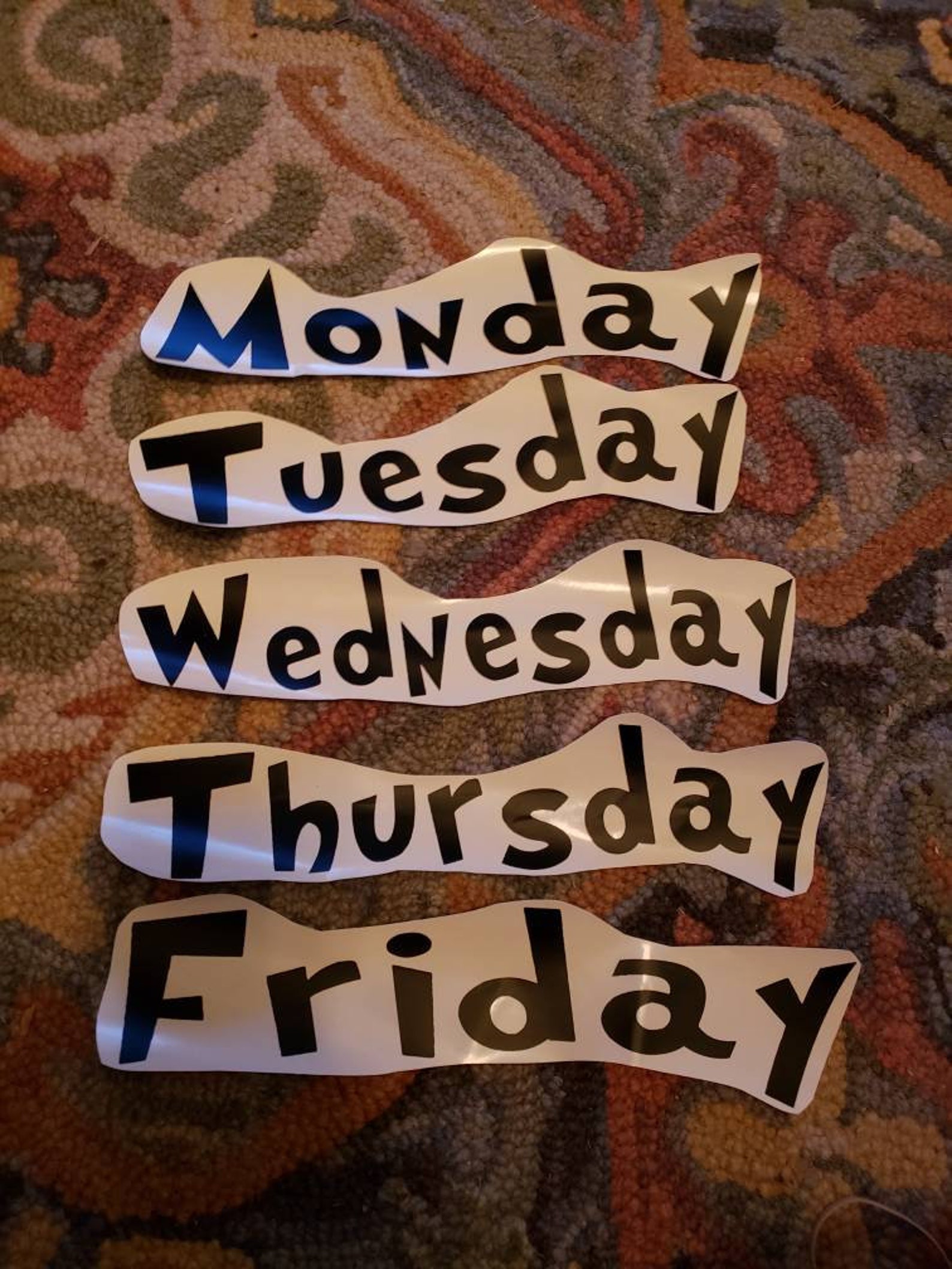 Large Vinyl Days of the Week for Classrooms and Home - Etsy