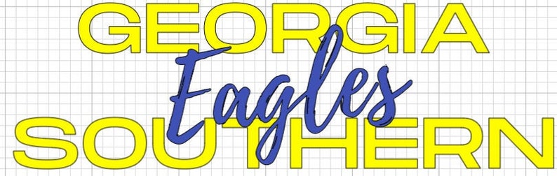 Georgia Southern SVG GATA SVG Georgia Southern Eagles 2 - Etsy
