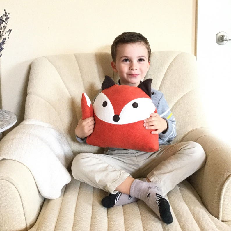 Woodland Nursery Fox Plush Pillow Nursery Decor Girls - Etsy