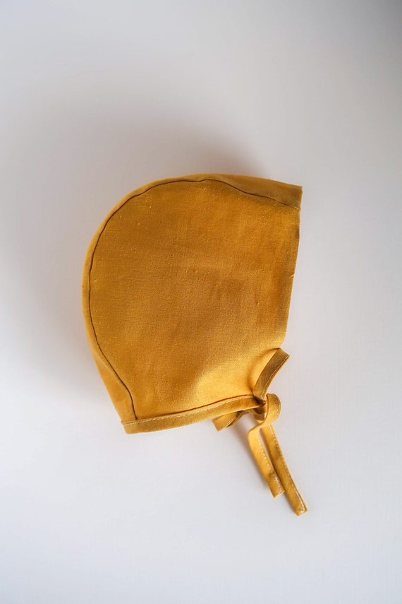 Linen Baby Bonnet Neutral Color Bonnet - Etsy