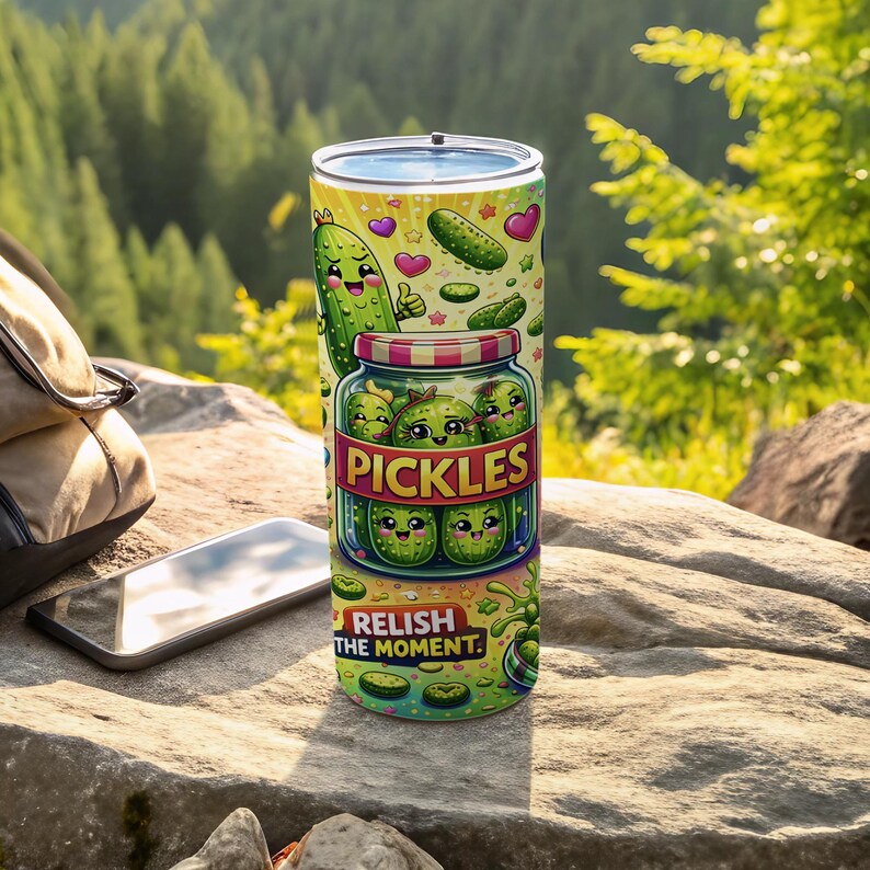 Dill Pickle Tumbler, Funny Pickle Lover Gift, Big Dill Drinkware, Cute ...