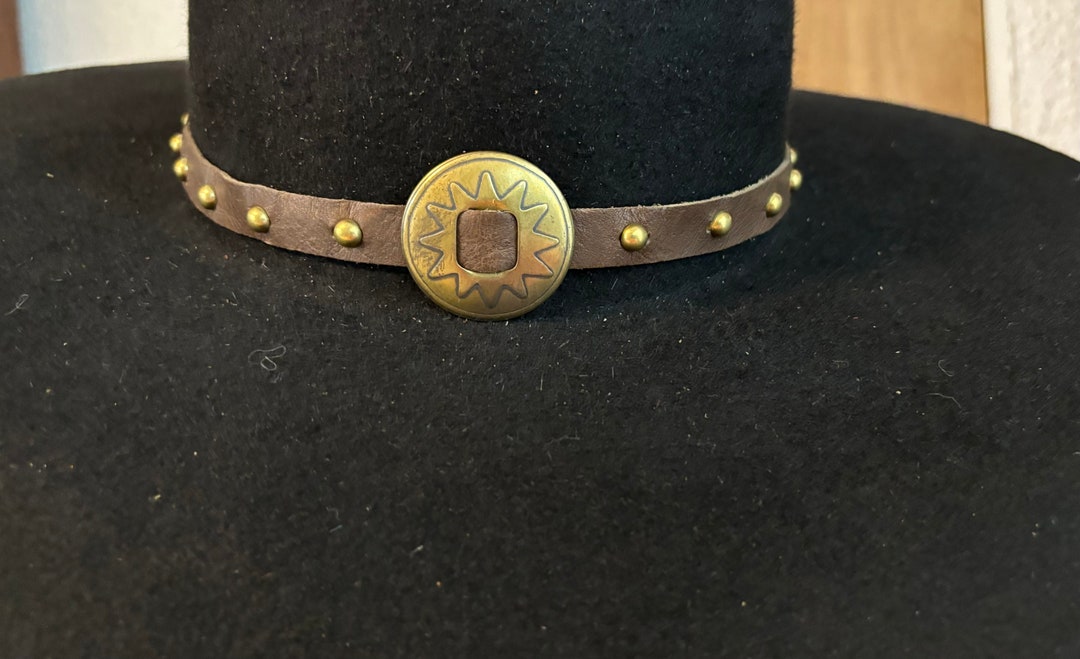 Gold Concho Studded Hatband #62 - Etsy