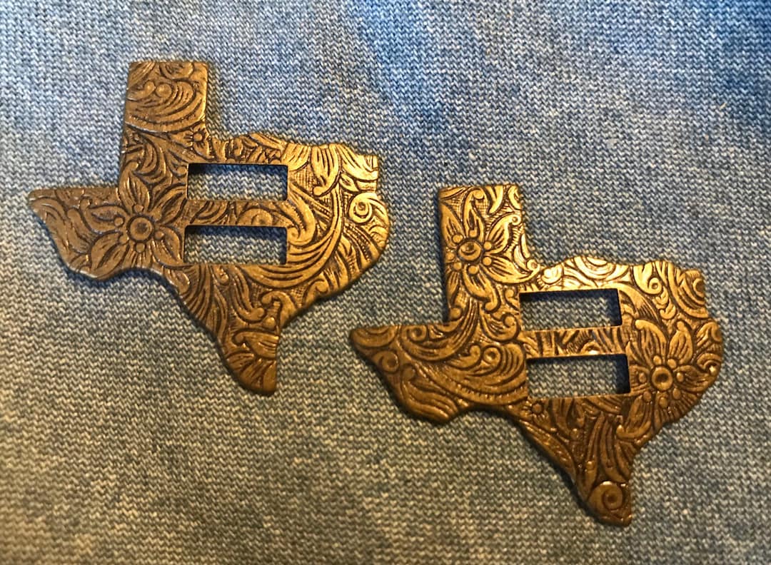 10 - Antique Bronze 'texas' Slotted Conchos - 1.5" - Etsy