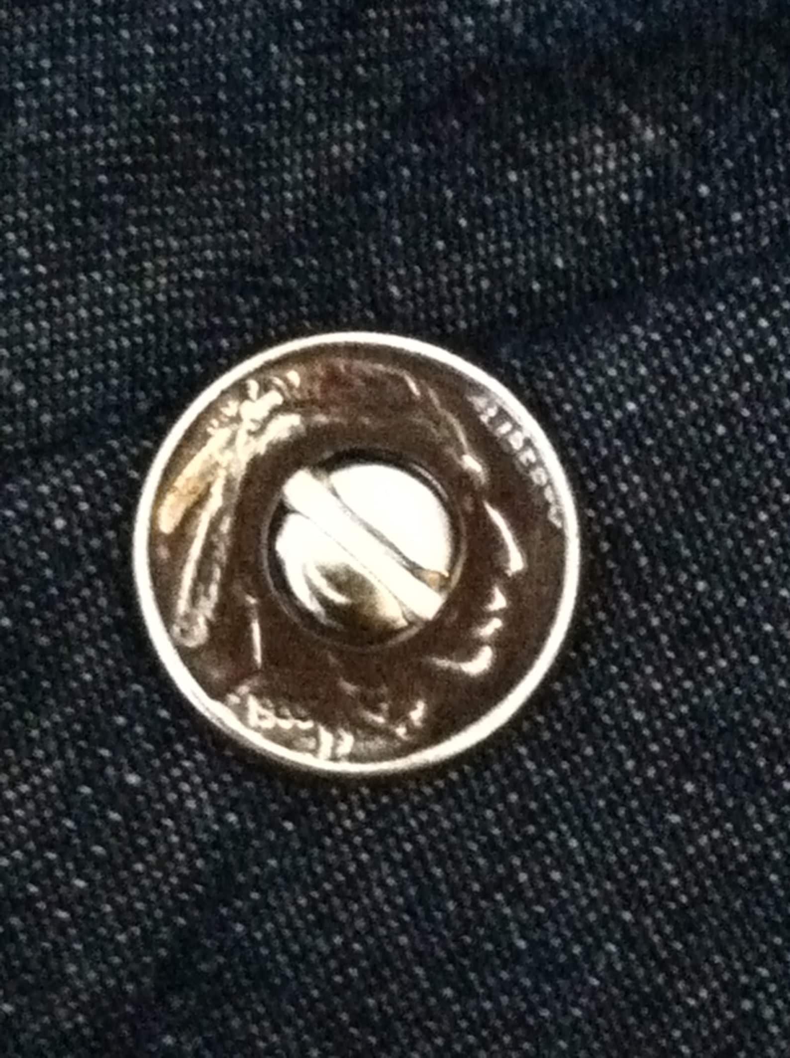 5 Silver Buffalo Nickel Concho Tails cast Coin - Etsy