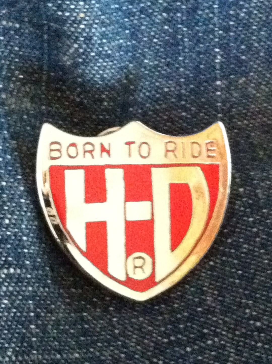 Silver Harley Davidson Red Shield Lapel / Hat Pin - Etsy