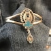 Silver Eagle & HD Shield W/ Turquoise Inlay Bracelet/ Earrings Set - Etsy