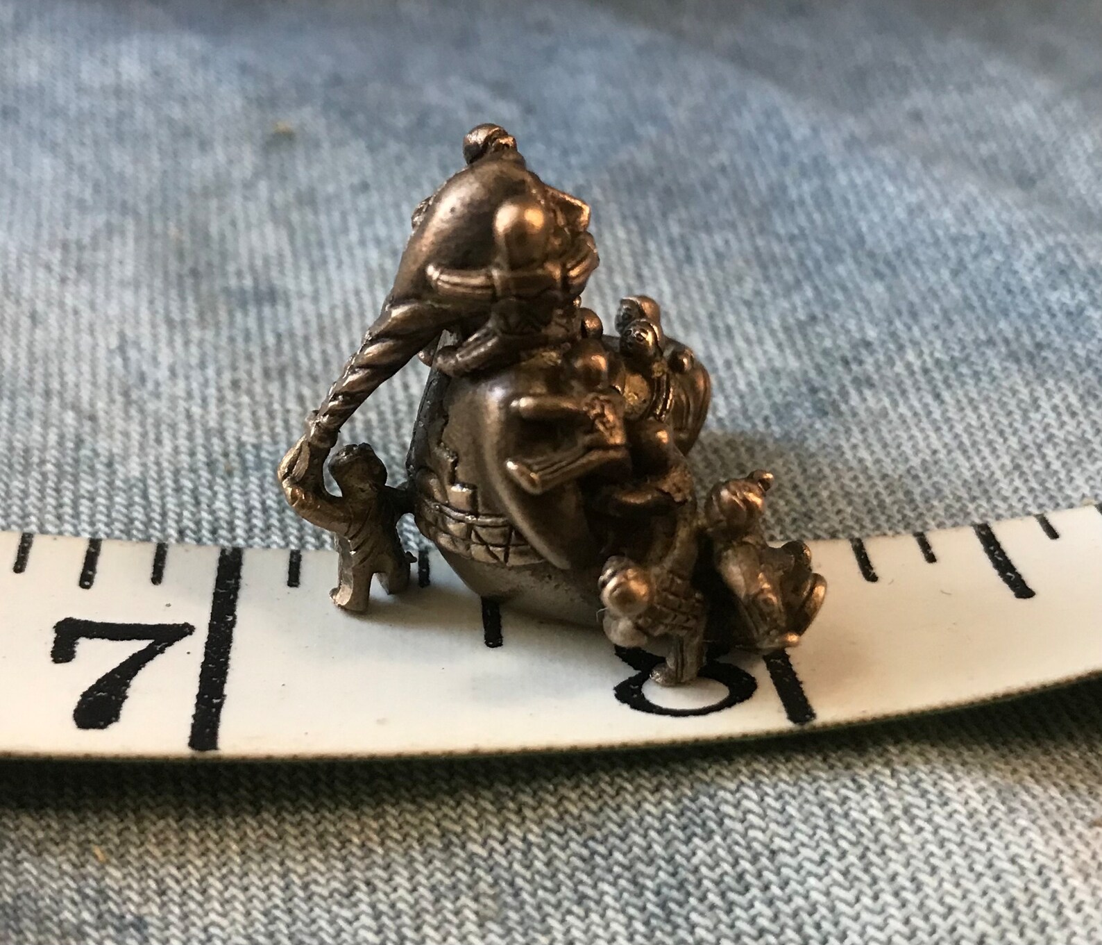 Solid Bronze Storyteller Statue - Miniature - Etsy