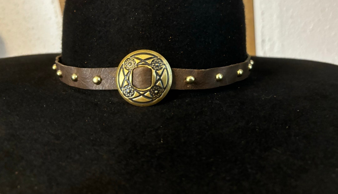 Gold Concho Hatband #55 - Etsy