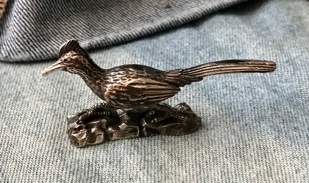 Solid Bronze Road Runner Statue - Miniature - Etsy