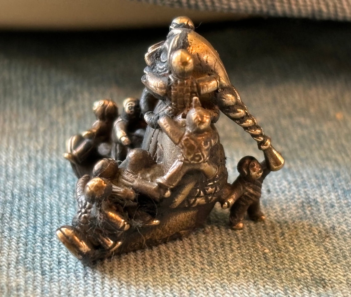 Solid Bronze Storyteller Statue - Miniature - Etsy