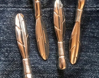 Set of 4 Silver Arrowhead Bolo Tips | Etsy