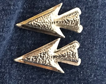 Set of 4 Silver Arrowhead Bolo Tips | Etsy