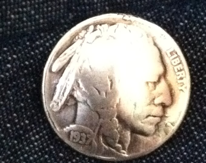 3 Silver Buffalo Nickel Conchos Heads cast Coin - Etsy