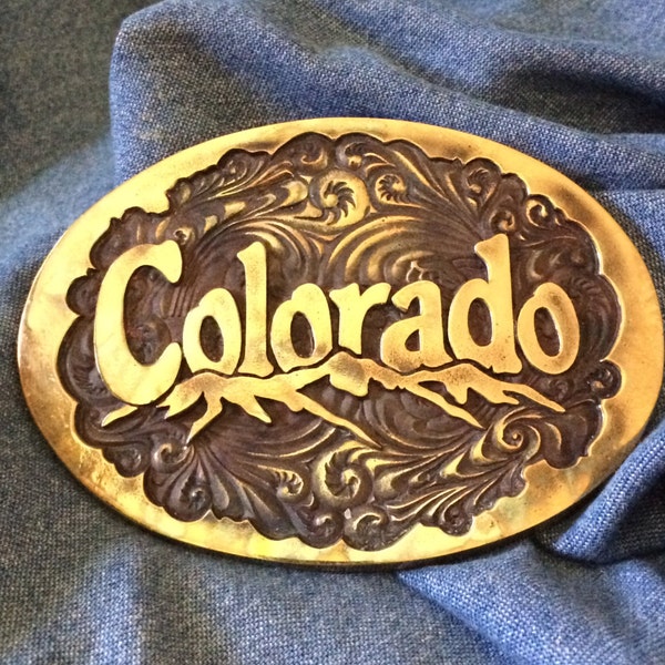 Colorado Belt Buckle - Etsy