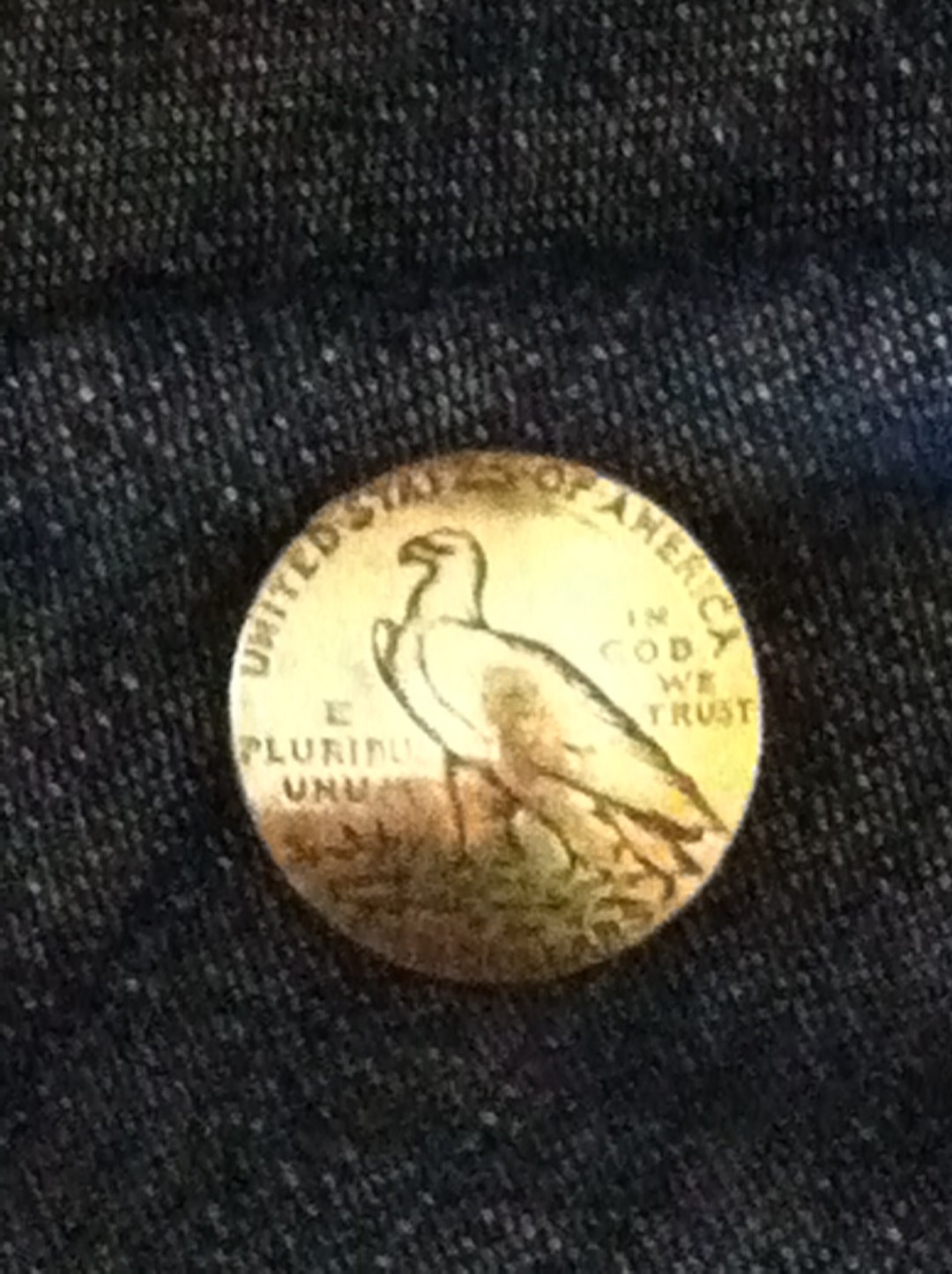 5 - Five Dollar Gold Piece Conchos - Tails (cast Coin) - Etsy