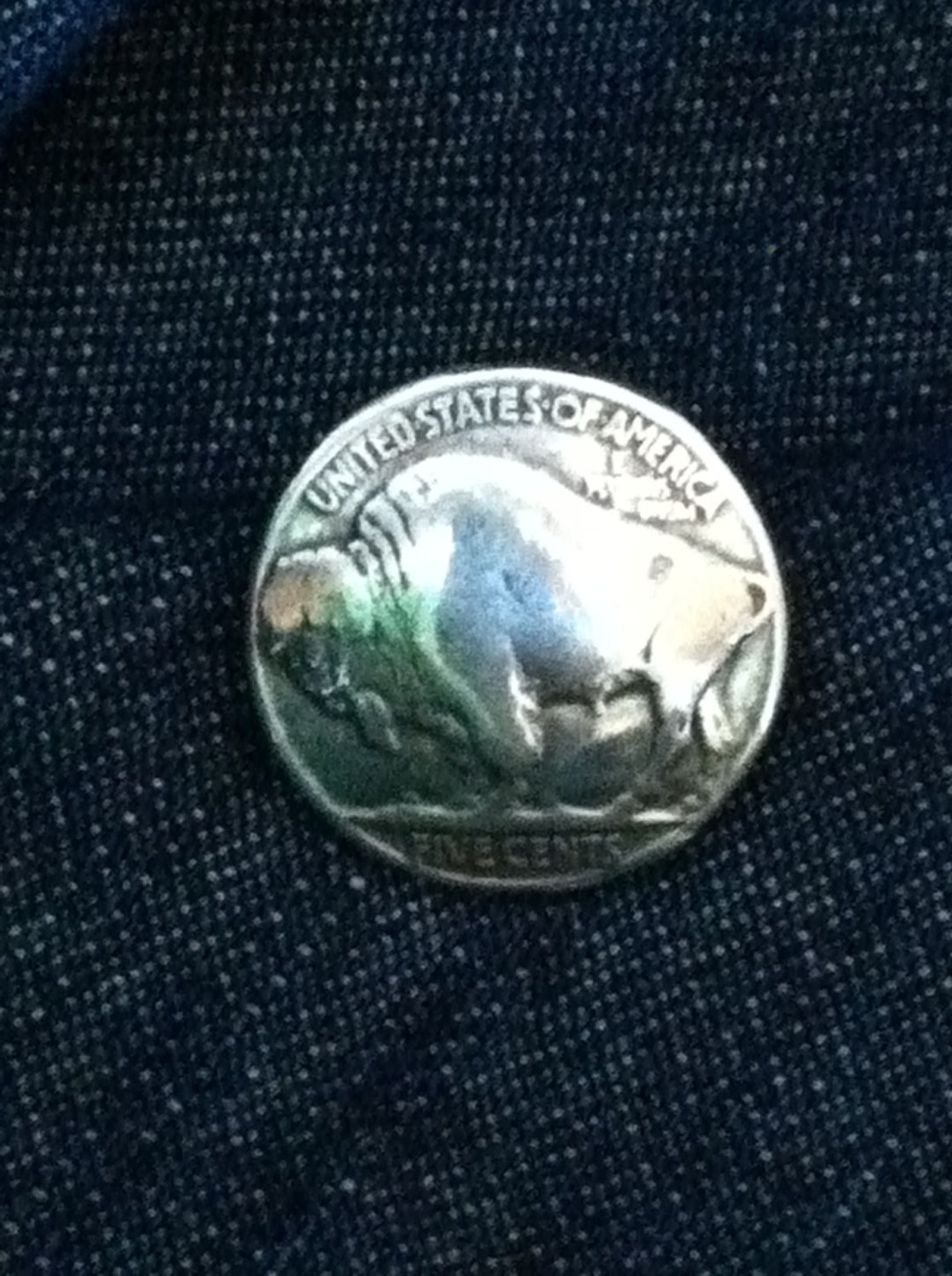 3 - Silver Buffalo Nickel Concho - Tails (cast Coin) - Etsy