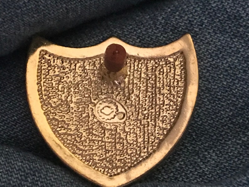 Gold Harley Davidson Red Shield Lapel / Hat Pin | Etsy