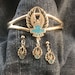 Silver Eagle & HD Shield W/ Turquoise Inlay Bracelet/ Earrings Set - Etsy