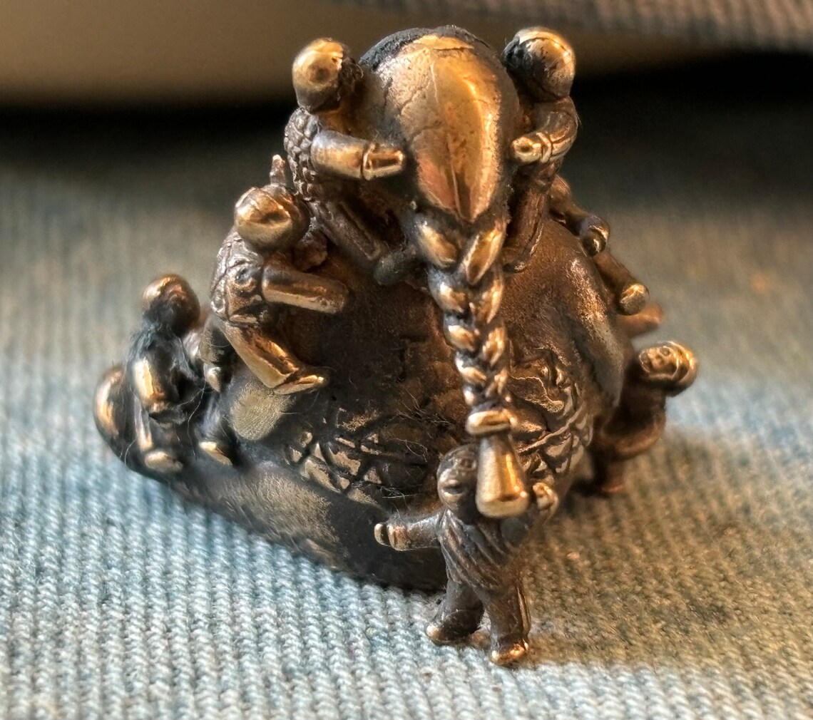 Solid Bronze Storyteller Statue - Miniature - Etsy