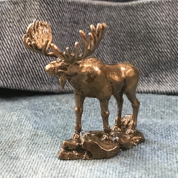 Moose Figurine - Etsy