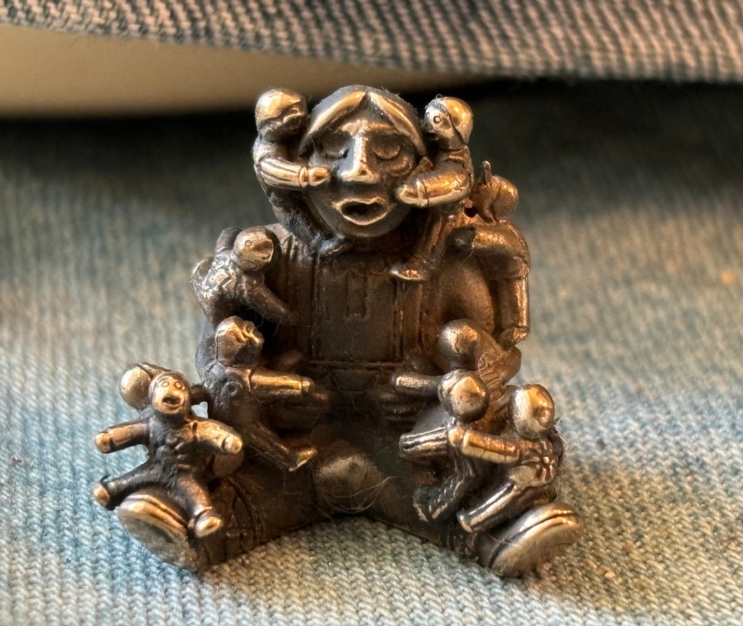 Solid Bronze Storyteller Statue - Miniature - Etsy