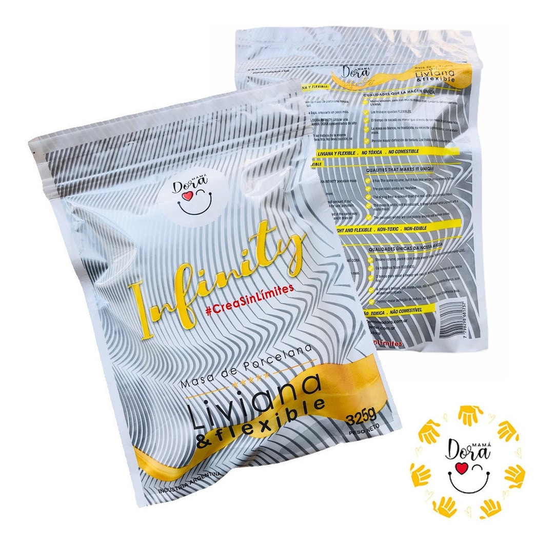 Cold Porcelain Infinity Mama Dora, White Soft and Flexible Professional ...