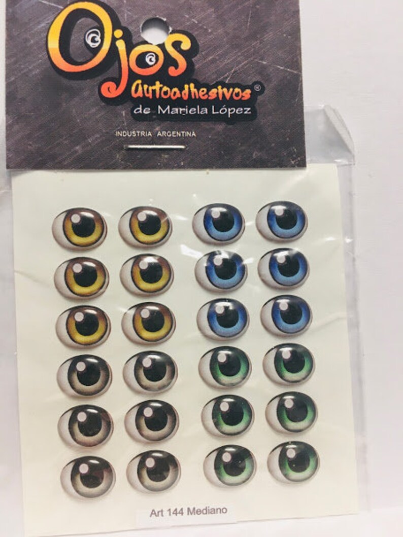 EYES 3D STICKERS Ojos 3D Model 144 Autoadhesivos De Mariela - Etsy
