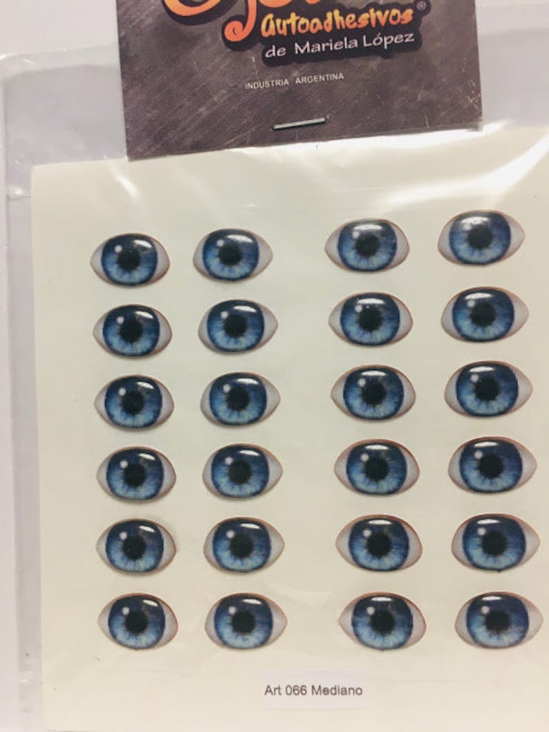 EYES 3D STICKERS, Ojos 3D #66 Autoadhesivos ,de Mariela Lopez, Cold ...