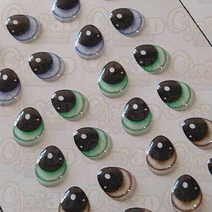 Resin Eyes Assorted Colors for Figures, Supplies for Cold Porcelain Air ...