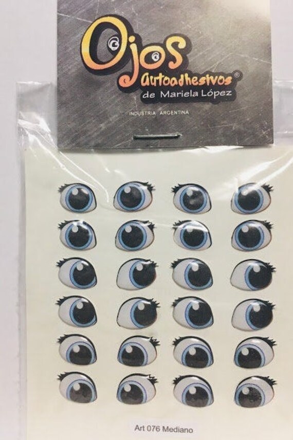 EYES 3D Stickersojos 3D Model 076 Autoadhesivos de Mariela | Etsy