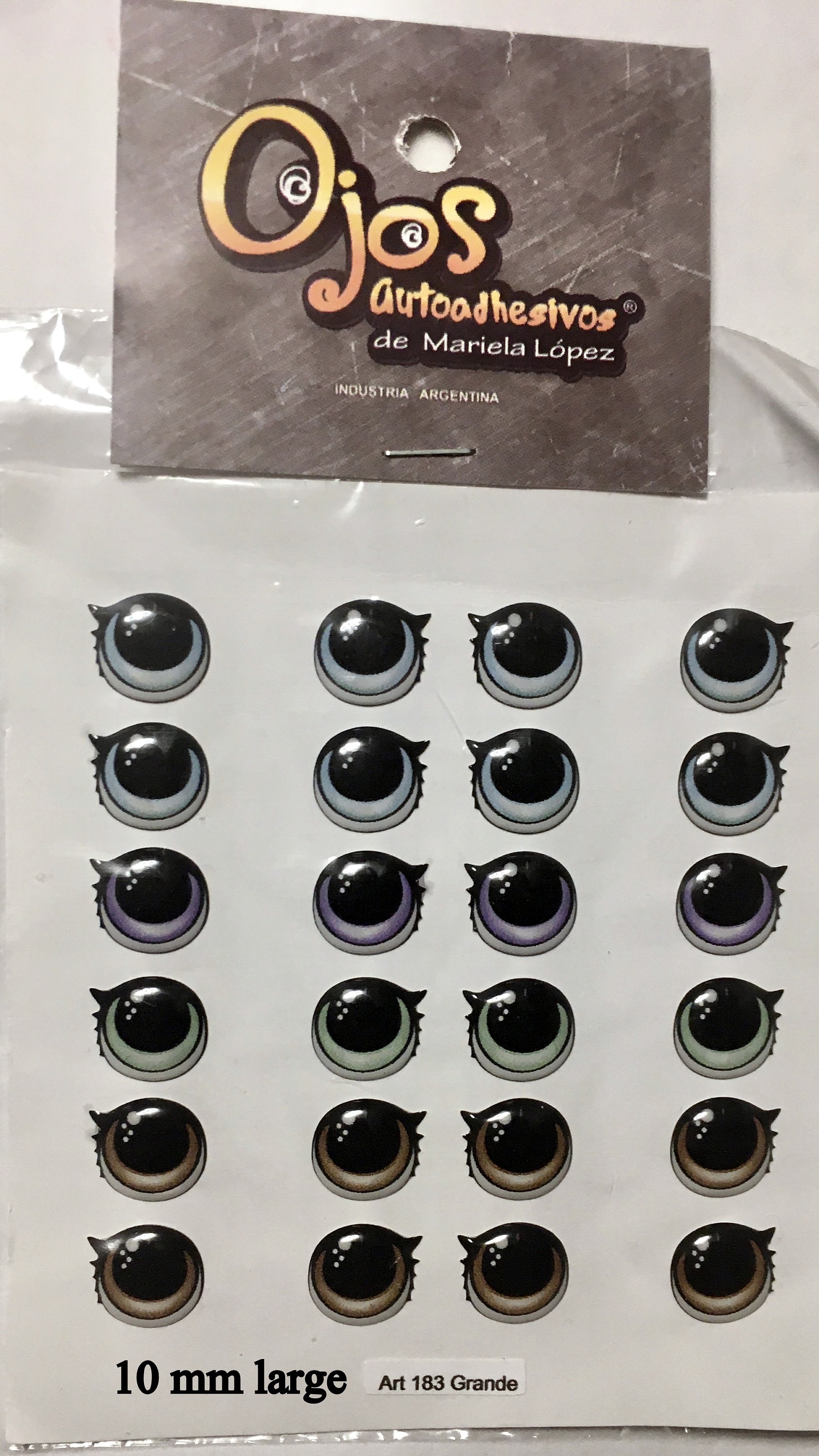 EYES 3D STICKERS 183 Ojos 3D Autoadhesivos de Mariela - Etsy