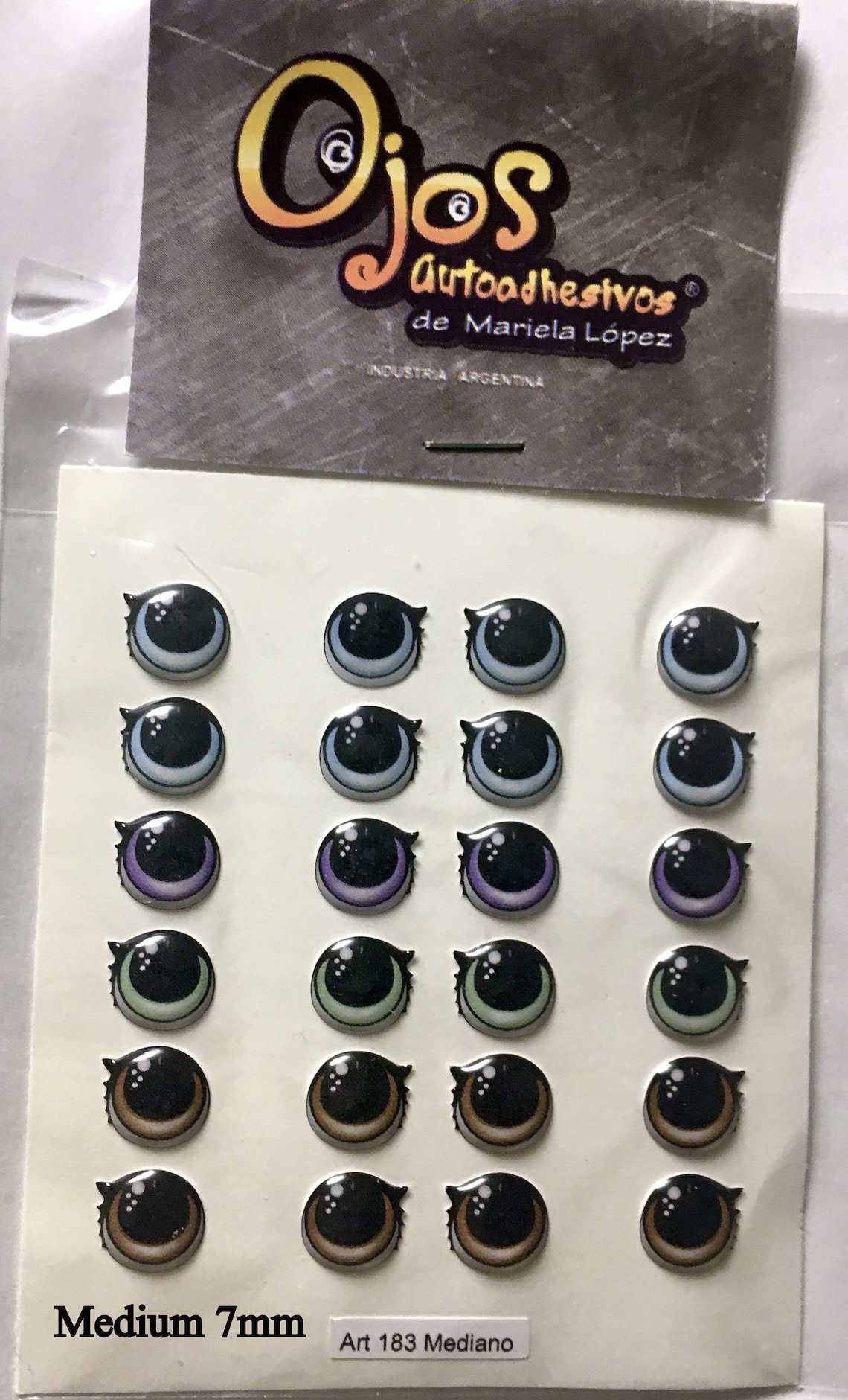 EYES 3D STICKERS 183 Ojos 3D Autoadhesivos de Mariela - Etsy