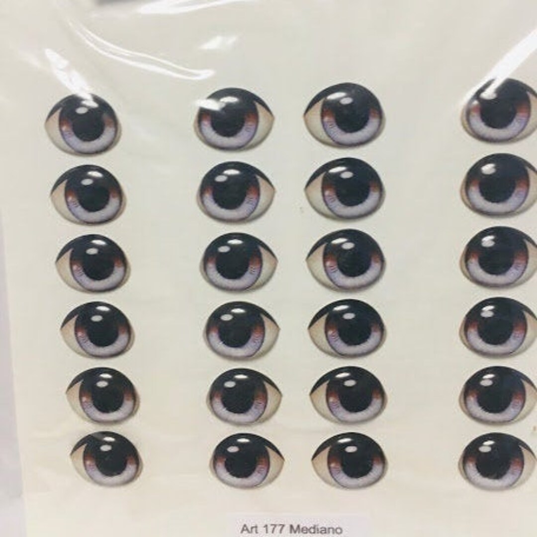 EYES 3D STICKERS, Autoadhesiv Light Brown Resin Eyes, Supplies for ...