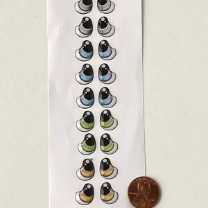 Resin Fofuchas Dolls Eyes Assorted Colors, Fantasy 3D Adhesive Eyesore ...