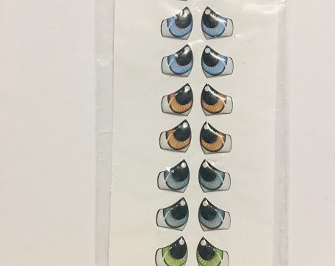 Resin Fofuchas Dolls Eyes Assorted Colors, Fantasy 3D Adhesive Eyesore ...