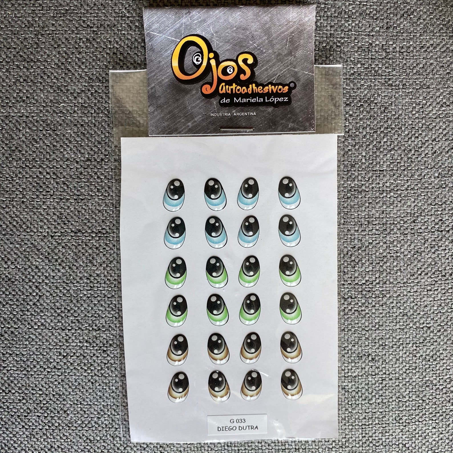 EYES 3D STICKERS Ojos 3D Model 033 Autoadhesivos Diego | Etsy