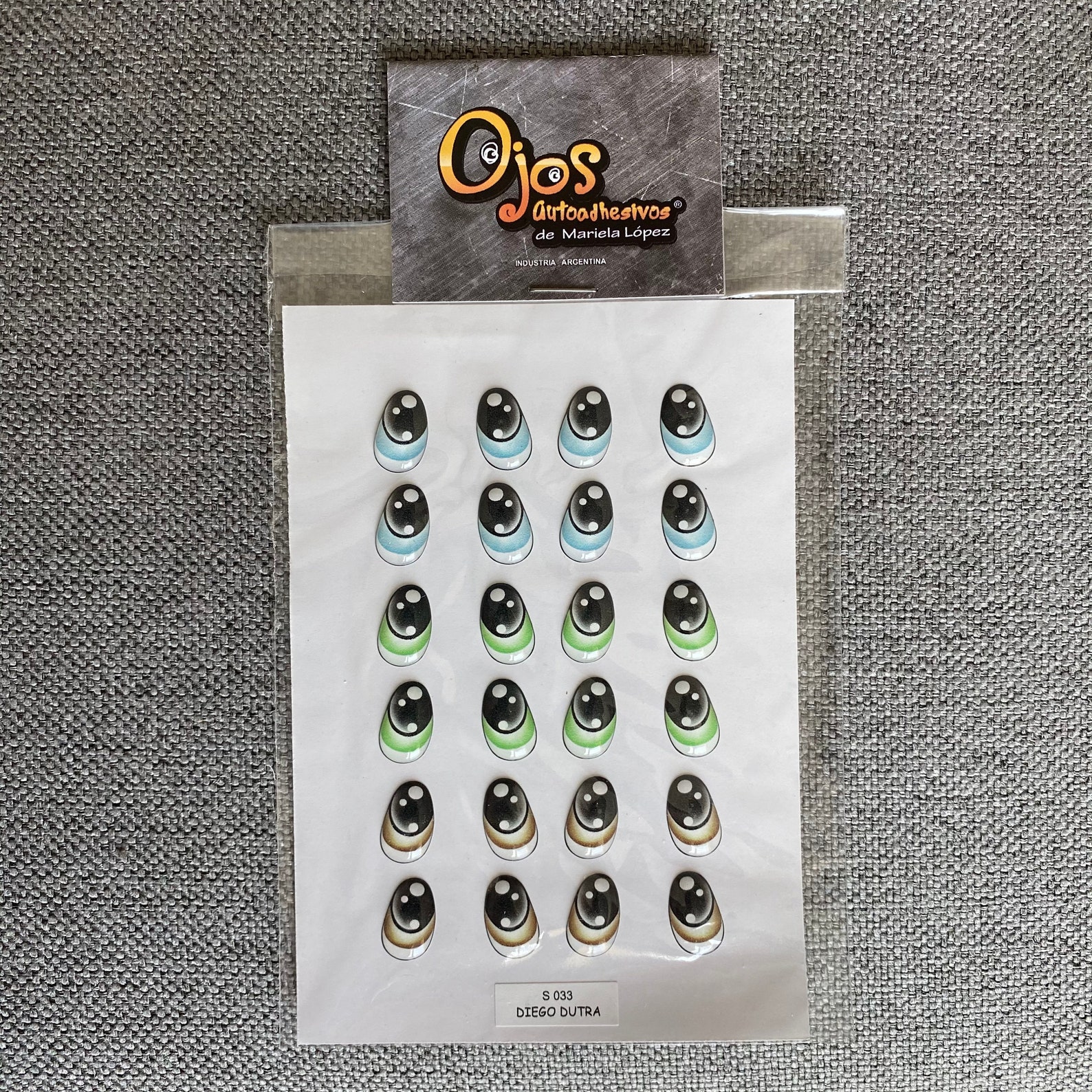 EYES 3D STICKERS Ojos 3D Model 033 Autoadhesivos Diego - Etsy