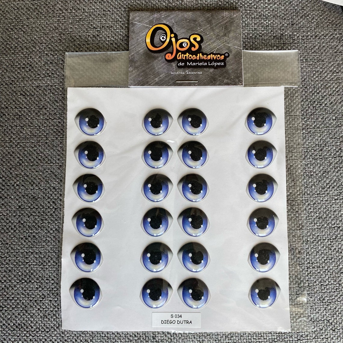 EYES 3D STICKERS Ojos 3D Model 034 Autoadhesivos Diego - Etsy