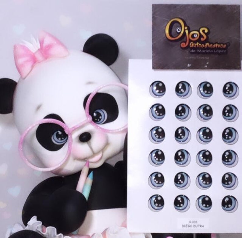 EYES 3D STICKERS Ojos 3D Model 035 Autoadhesivos Diego | Etsy