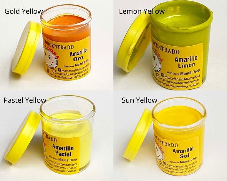 Cold Porcelain Paste Pigments Colors, Supplies for Arts and Crafts ...
