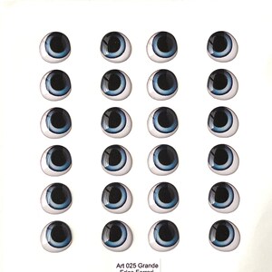 Blue 3D Eye Stickers for Crafts, Air Dry Clay Doll Embellishments - Etsy