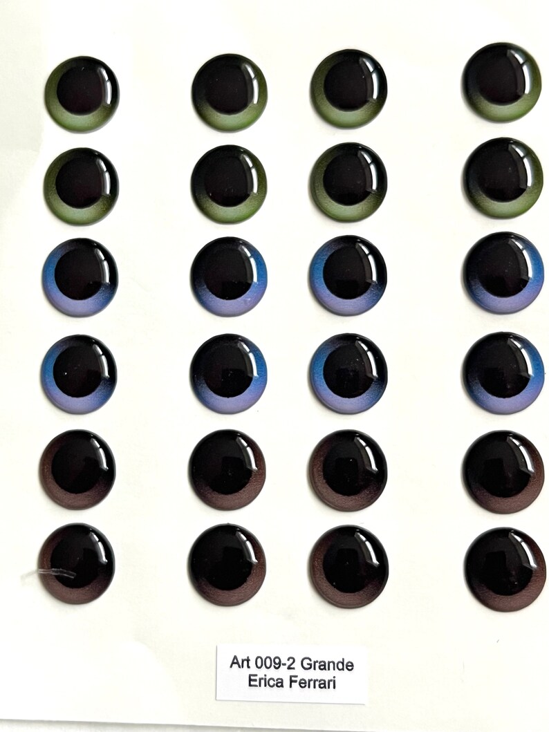 Resin Round Eyes for Craft Dolls Set of 12 Pairs 3D Eyes - Etsy