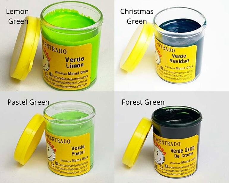 Cold Porcelain Paste Pigments Colors, Supplies for Arts and Crafts ...