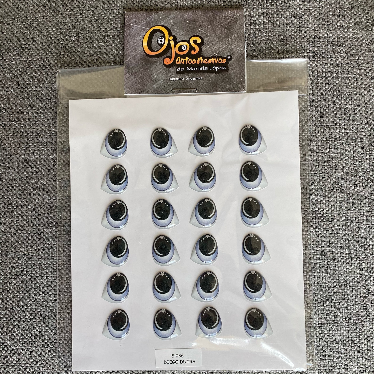 EYES 3D STICKERS Ojos 3D Model 036 Autoadhesivos Diego - Etsy