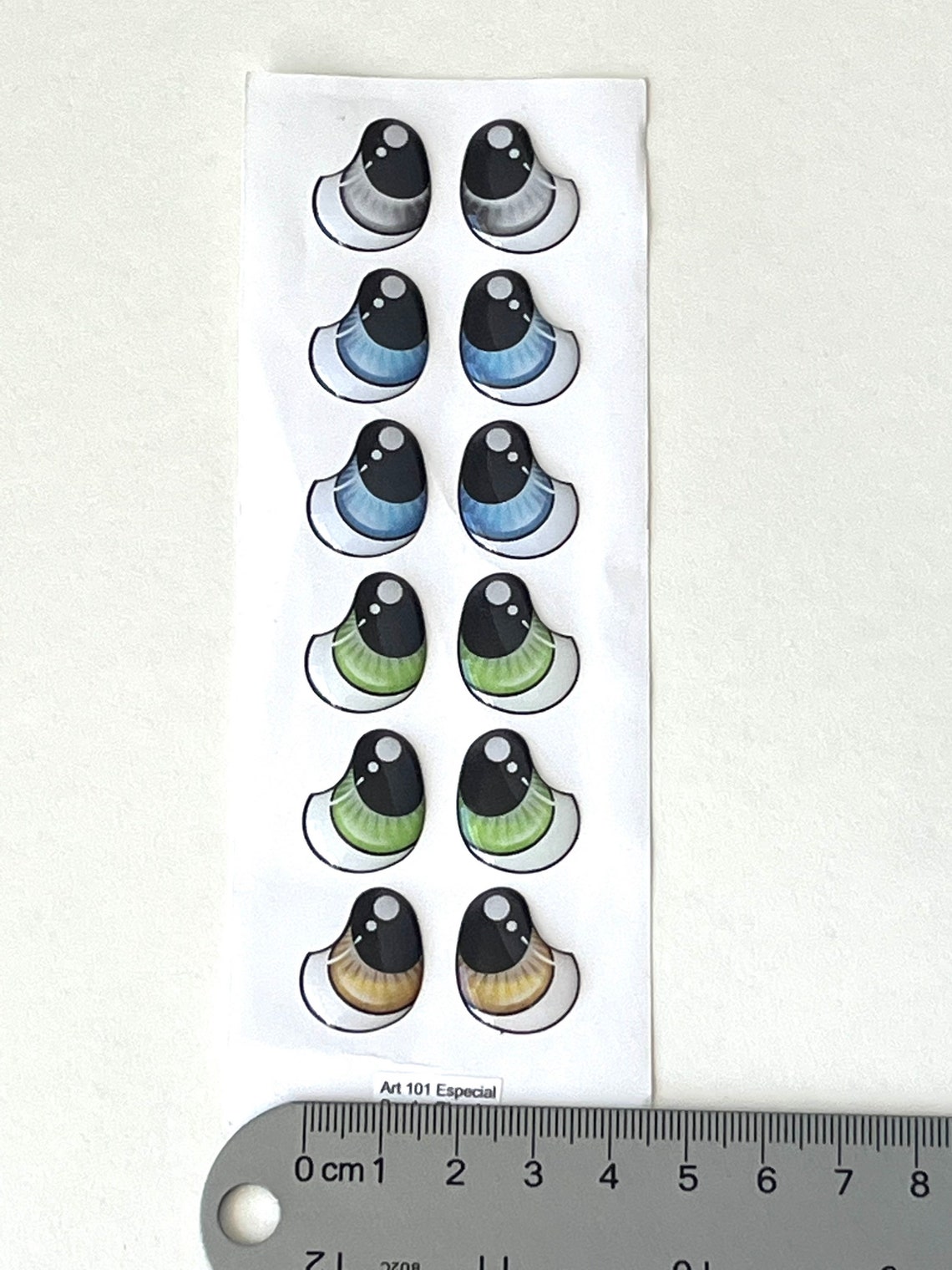 Resin Fofuchas Dolls Eyes Assorted Colors, Fantasy 3D Adhesive Eyesore ...