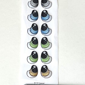 Resin Fofuchas Dolls Eyes Assorted Colors, Fantasy 3D Adhesive Eyesore ...