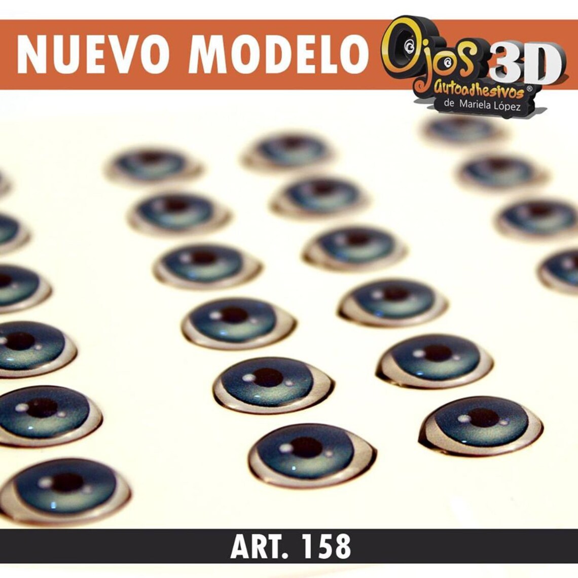 Resin 3D Eyes for Craft Dolls, Blue and Brown Color in the Same Set ...